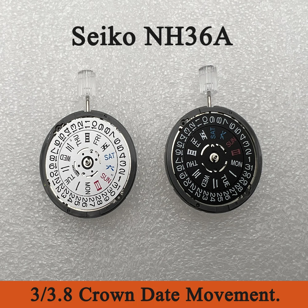 Seiko Nh36a High-precision Automatic Mechanical Movement 3/3.8 Calendar ...