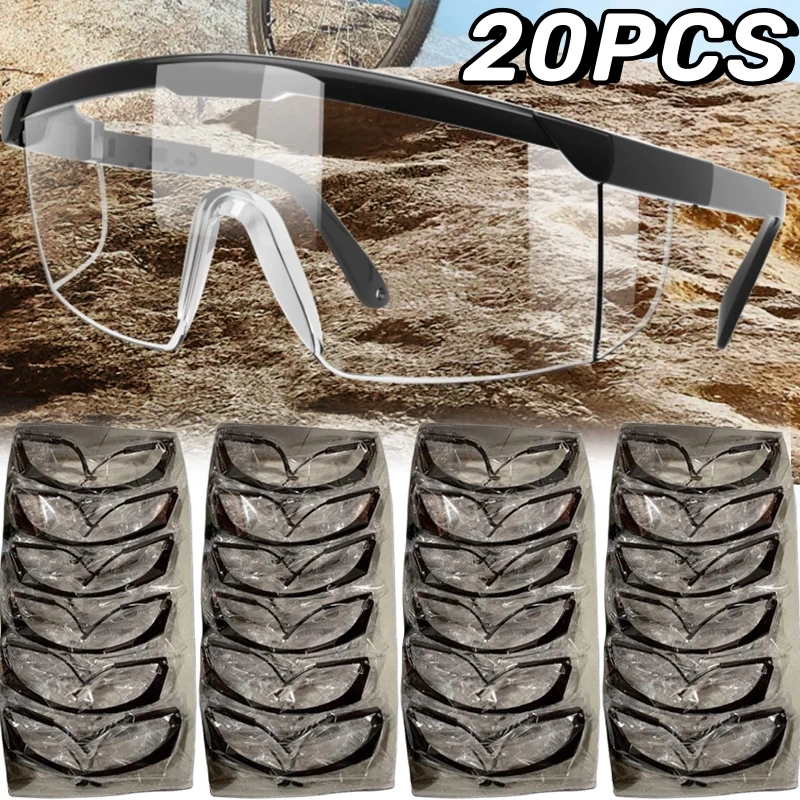 20PCS-Work-Safety-Eye-Protecting-Glasses-Goggles-Industrial-Anti-Splash ...