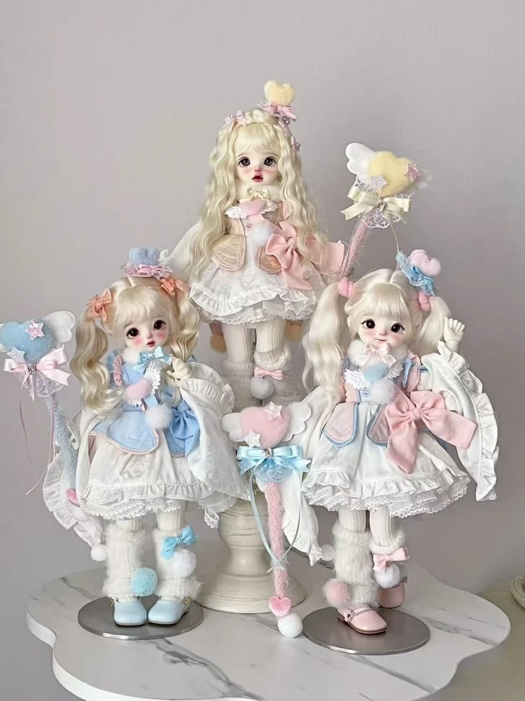 Одежда для кукол BJD для кукол 1/4 MSD MDD, аксессуары для кукол 1/6, комплект милой юбки ...