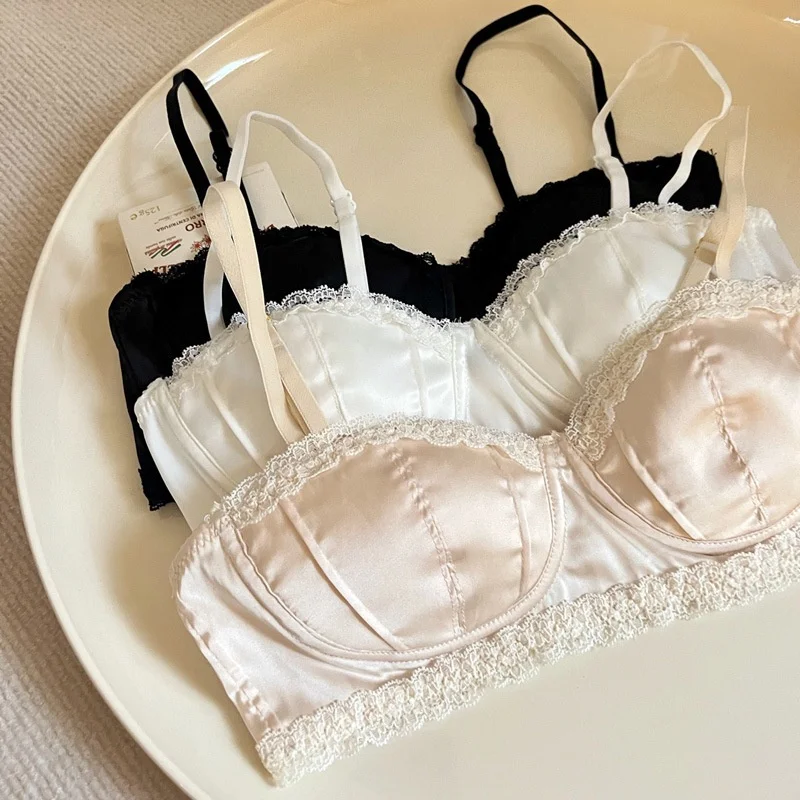 Girl-s-ultra-thin-small-chest-without-steel-ring-pure-desire-style-sexy ...