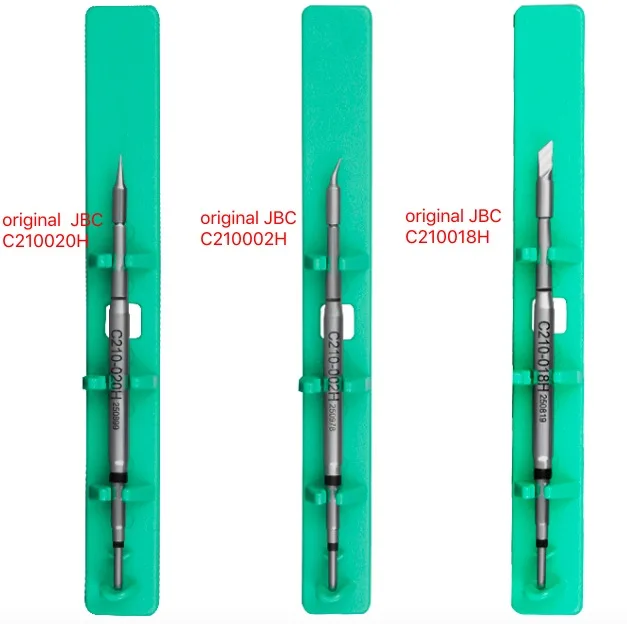 Original JBC C210-002H C210-018H C210-020H Soldering Iron Tips New Packing Fit JBC T210-A Sugon ...