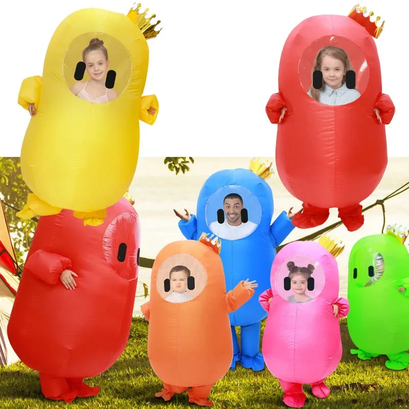 Fall-Guys-Jellybean-Costume-Inflatable-Kids-Adults-Girl-Boy-Woman-Men ...