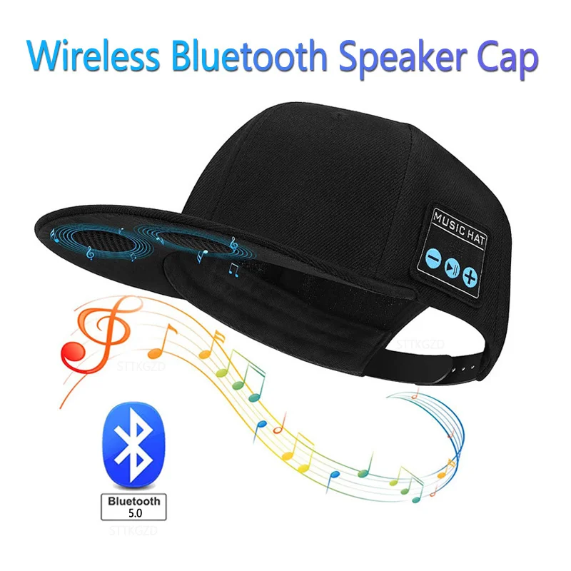 Sombrero-multifuncional-para-exteriores-con-altavoces-Bluetooth-auriculares-inal-mbricos ...