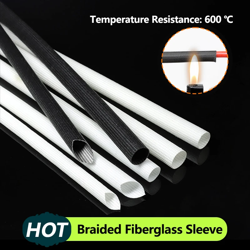 1-2-5m-Braided-Fiberglass-Sleeve-ID-1mm-40-mm-High-Temperature-600-Deg ...