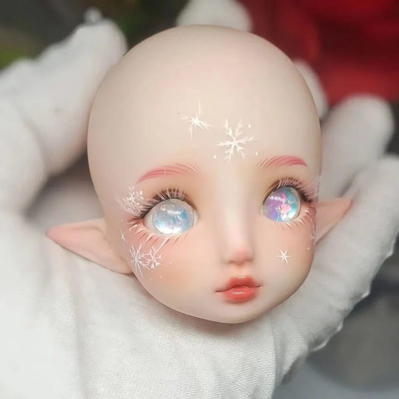 28cm Elf Doll Accessories Makeup Head for 1/6 Bjd Multi Joints Body ...