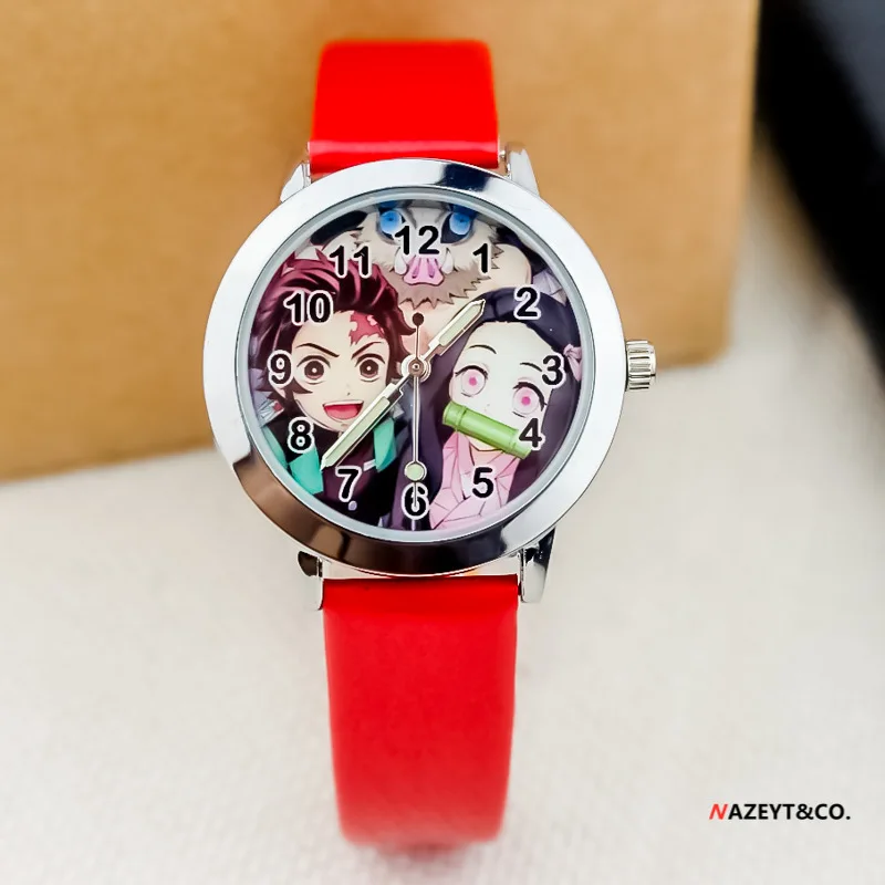 New Demon Slayer Children's Watch Anime figure Tanjirou Nezuko Pointer ...