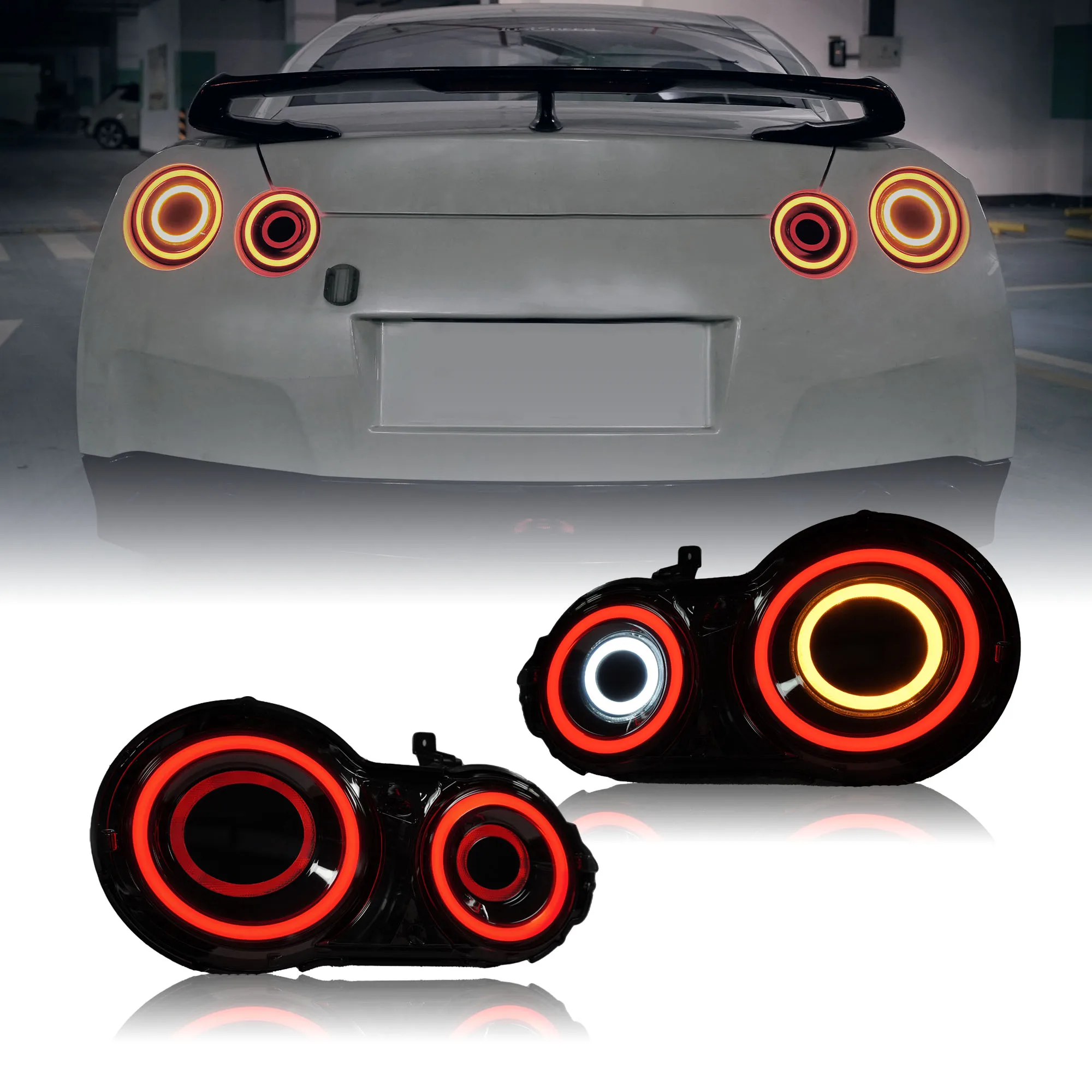 Car-LED-Rear-Taillights-for-Nissan-GTR-R35-Animation-Rear-Lamps-LED ...