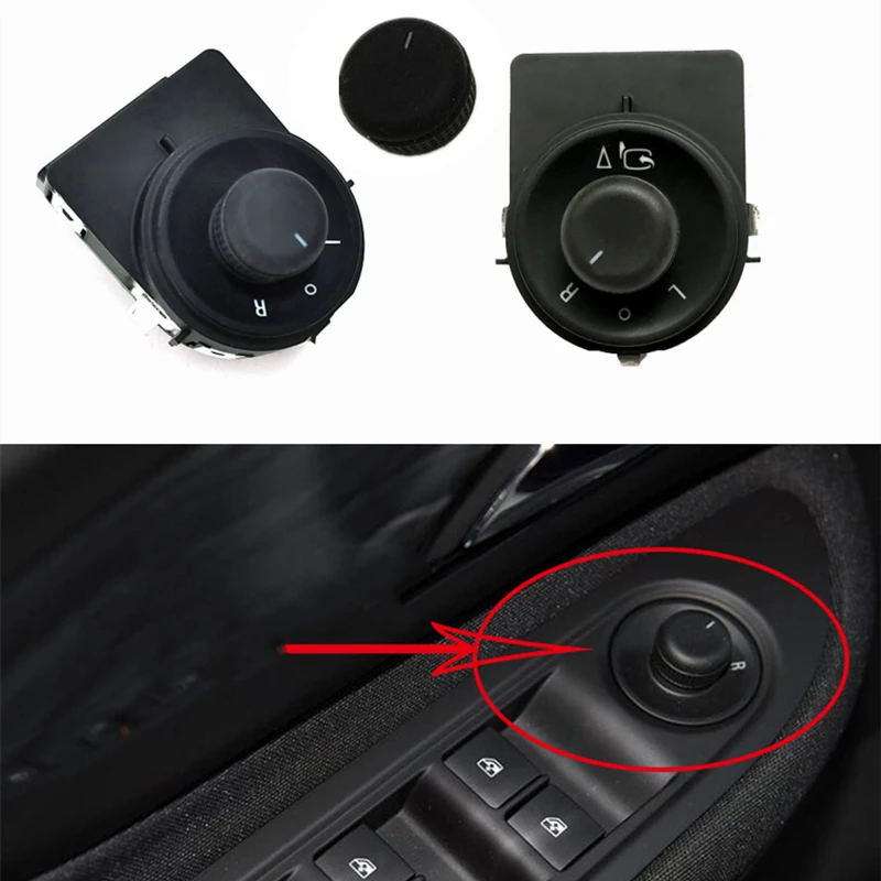 Car-Electric-Rearview-Side-Power-Mirror-Control-Switch-Button-For ...