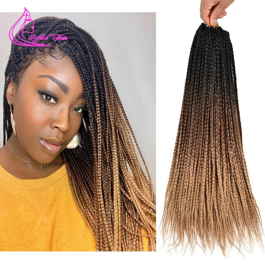 Brown And Blonde Box Braids