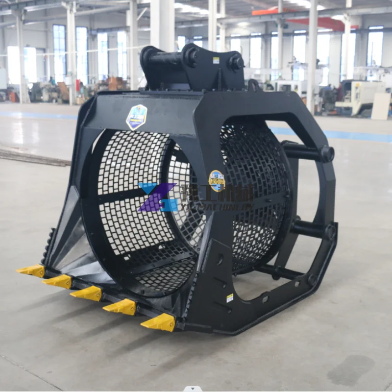 New-Screen-Bucket-Manufacturer-Excavator-Rotating-Rotary-Screening ...