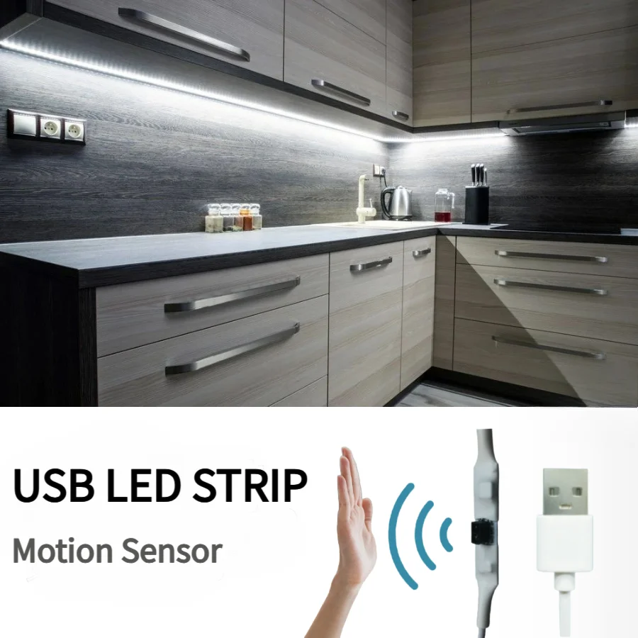 5V-USB-LED-Strip-With-Hand-Sweep-Human-Motion-Sensor-1M-2M-3M-5M-Light ...
