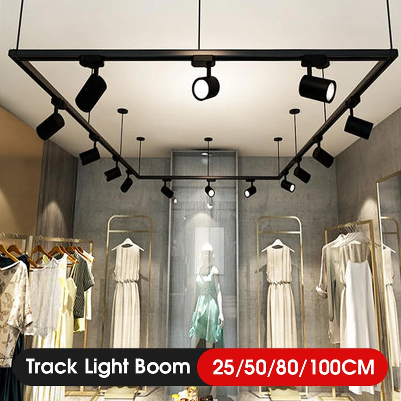 Led Spotlight Track Light Boom Rail Set 2-Wire Luminária 0.5M/1M Shop ...