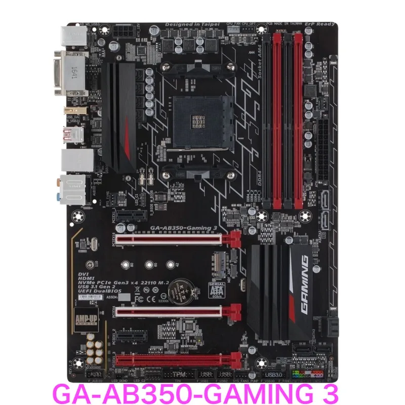 Gigabyte GA-AB350-GAMING 3 Motherboard Socket AM4 DDR4 ATX Mainboard ...