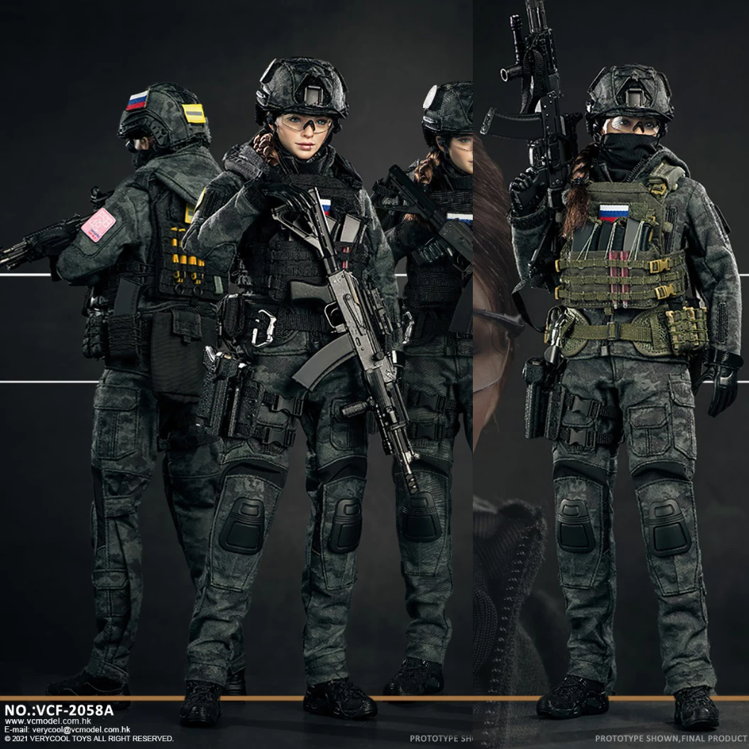 VERYCOOL VCF 2058 1/6 스케일 액션 피규어, MCB 위장, 러시아 특수 전투 여성 군인| | - AliExpress