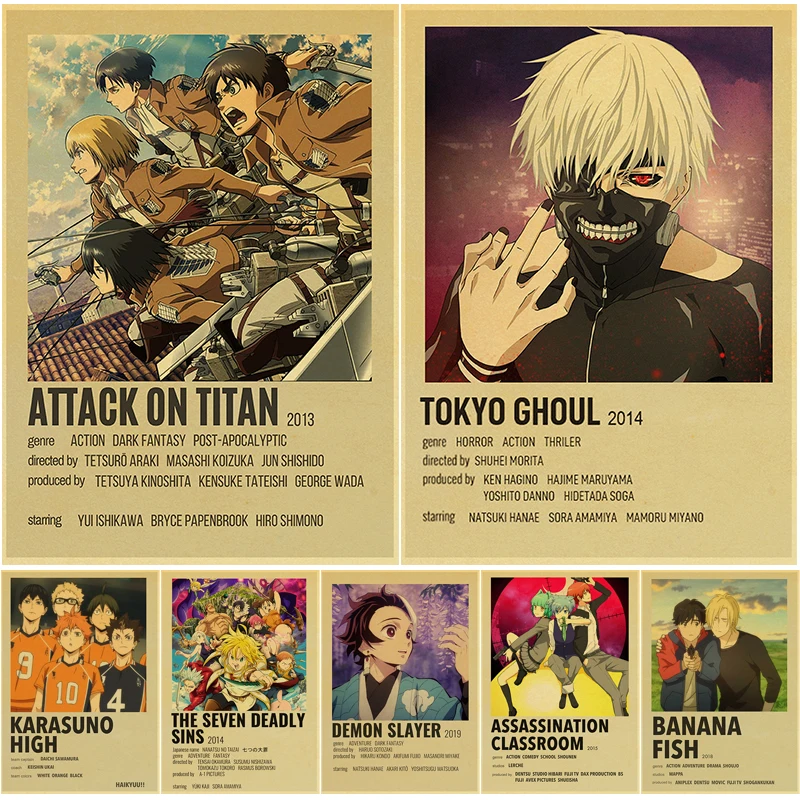 Anime Collection Retro Posters