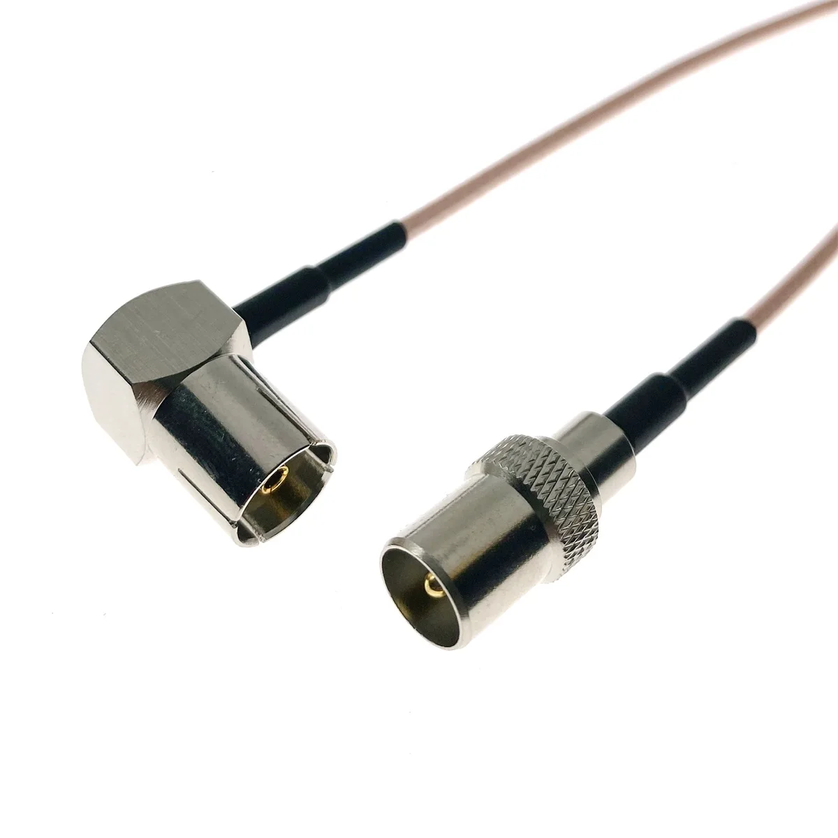 cable TV Male TO TV IEC female Right Angle connector coaxial 75 ohm ...