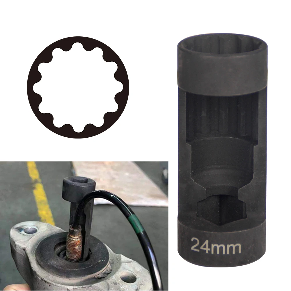 1PC 1/2in DR. 12PT Strut Nut Socket Front Suspension Strut Socket Tool ...