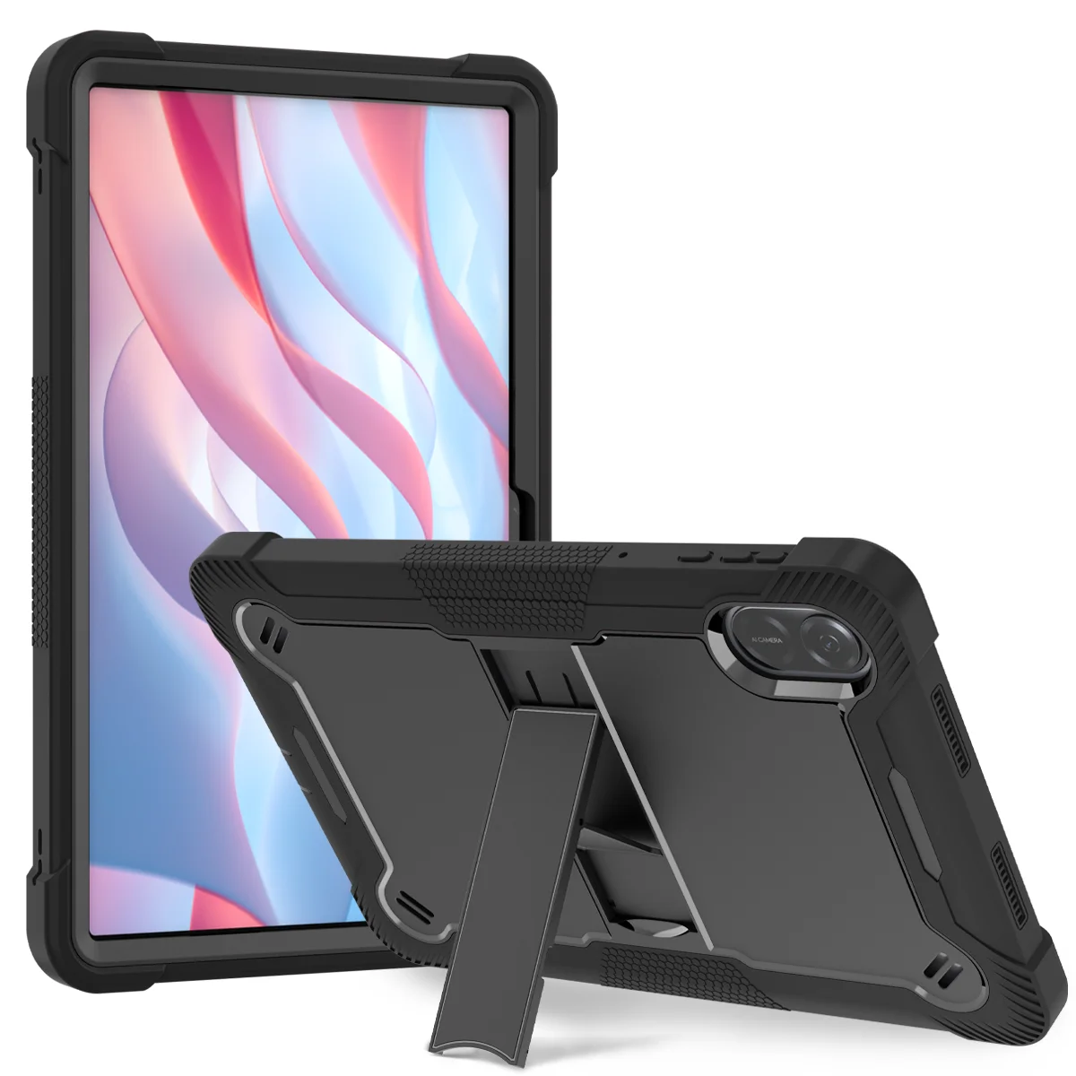 Heavy Duty Shockproof Tablet Case with Kickstand for Pad x8Pro x9 (Black)