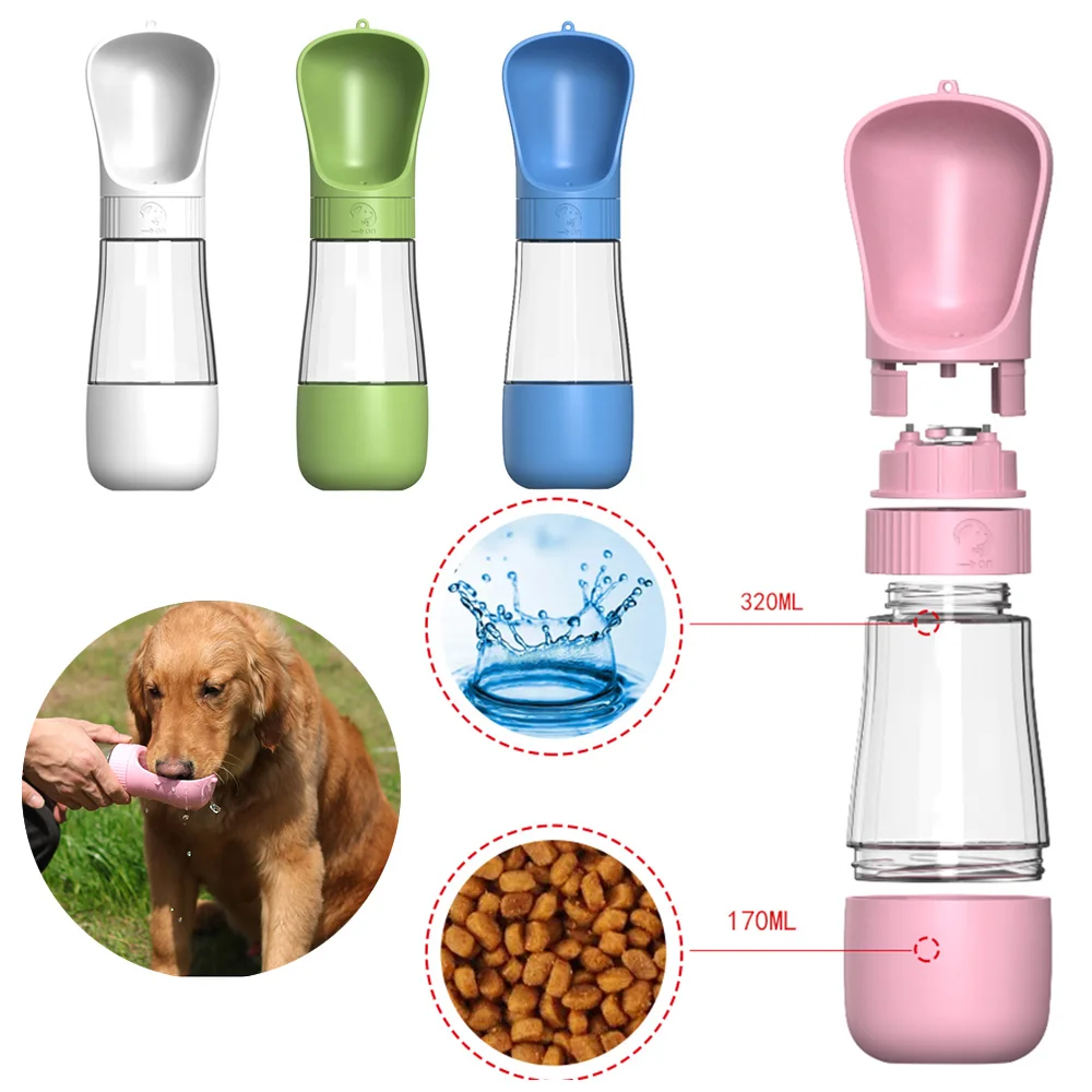 Dog-Water-Bottle-Food-Container-for-Small-Medium-Dogs-Cats-Hiking ...