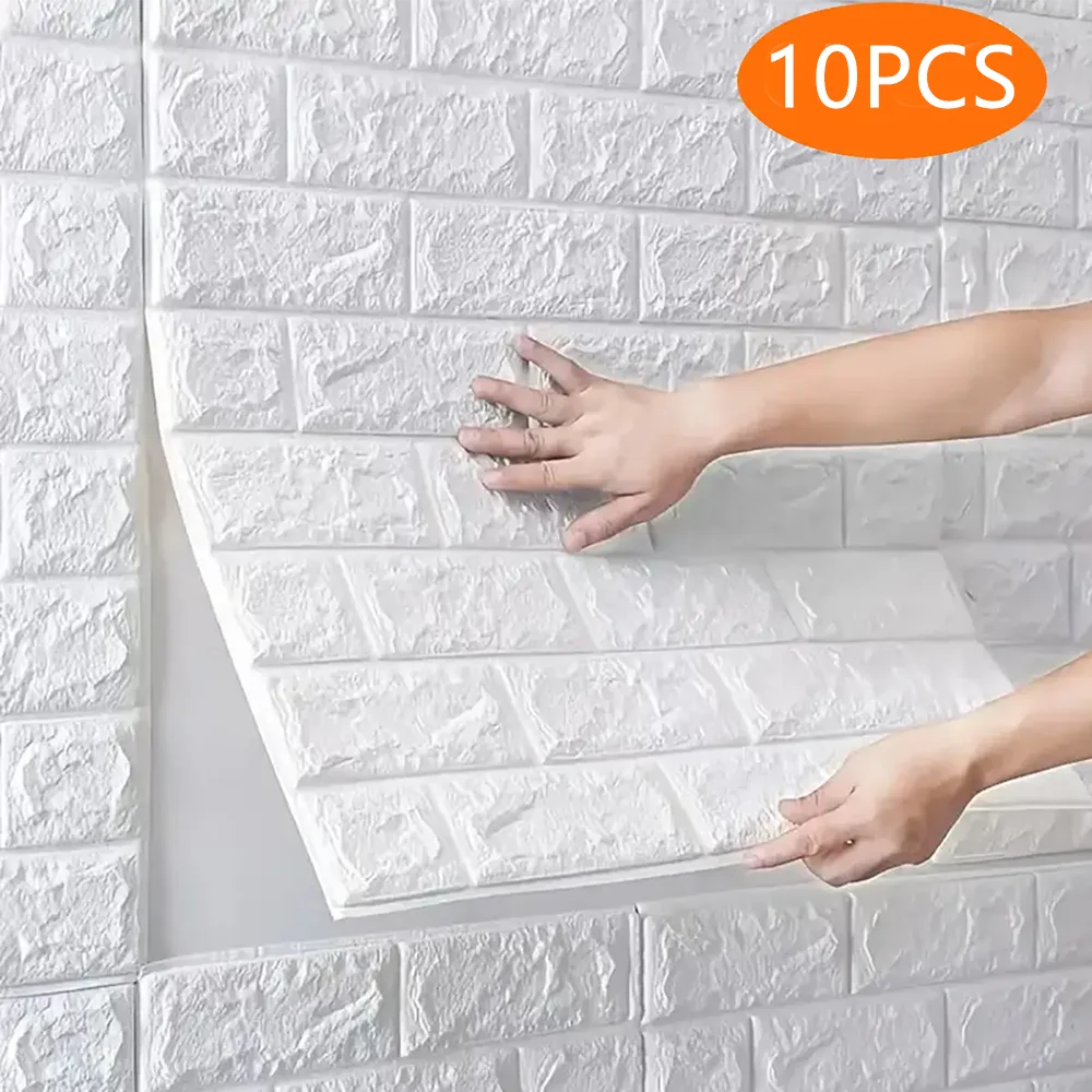 3D-Three-dimensional-Wall-Stickers-Self-adhesive-Wallpaper-Anti ...