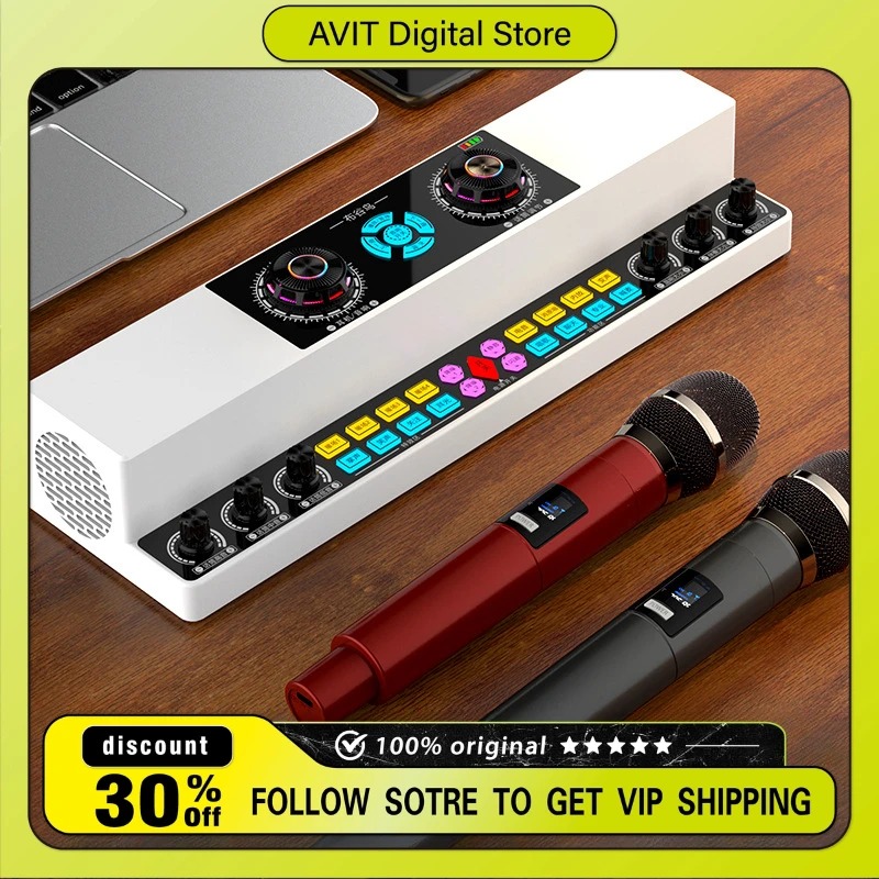 Wireless-Bluetooth-Speaker-Live-Singing-Sound-Card-Audio-Integrated ...
