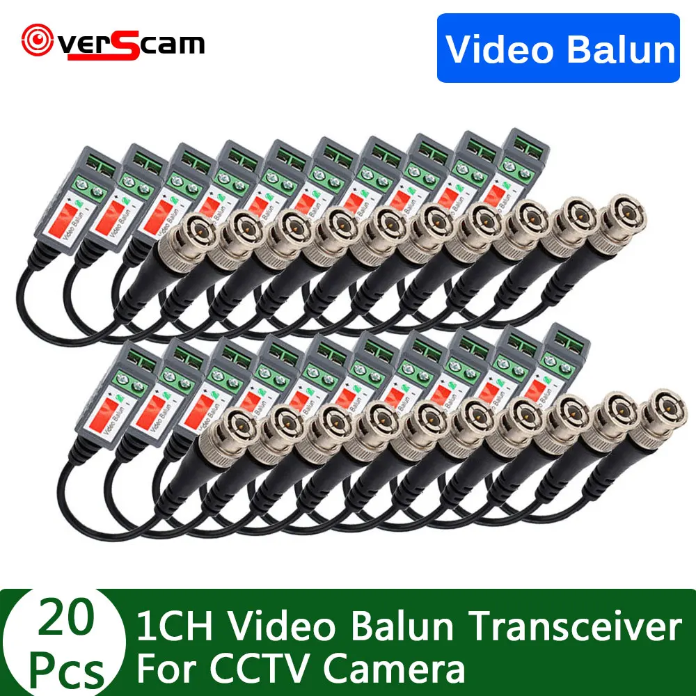 New-20Pcs-10-pairs-Metal-BNC-Connector-with-DC-Connector-Plug-Screw ...