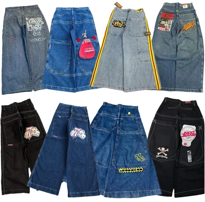 Jnco jncos 청바지, 일본 2000 년대 스타일, 헐렁한 소가죽 의류, 가장 큰 쓰레기 로파, 미적인 jinco, y2k