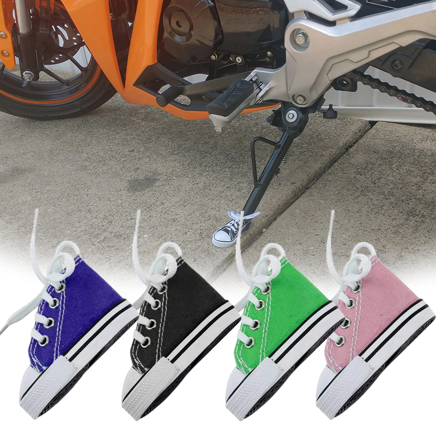 1pc-Motorcycle-Stand-Cute-Mini-Canvas-Shoes-Side-Stand-Bicycle ...