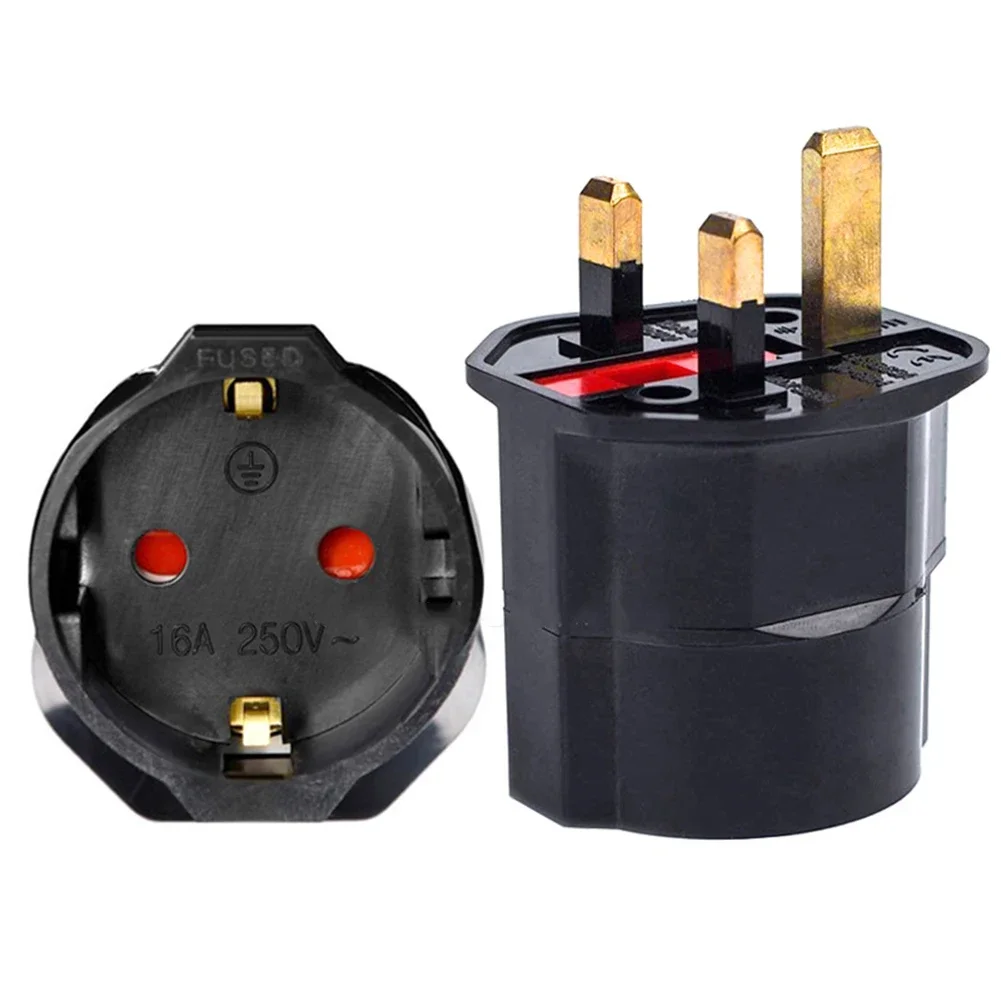 13A-250V-EU-Euro-2-Pin-To-UK-3-Pin-Plug-AC-Universal-Adapter-Travel ...