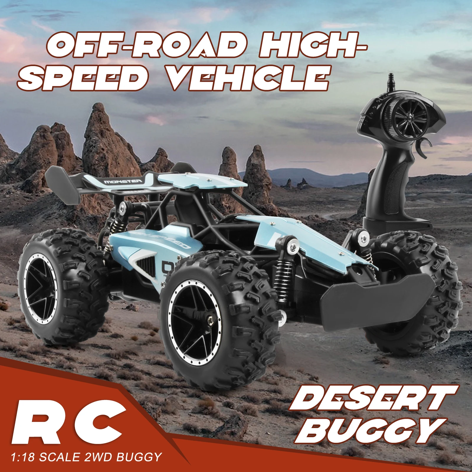 RC Car Drift 1:18 2.4GHz High Speed Car Radio Control Off Road Remote ...