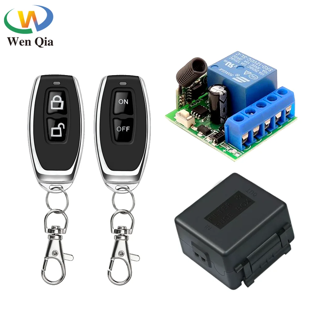433mhz Rf Transmitter And Receiver Module DC 12v 1Channel Remote Control Switch Wireless Switch ...