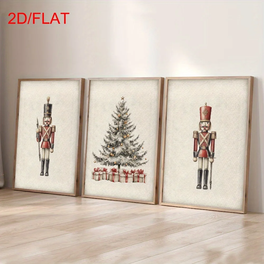 Impressions sur toile de noël casse-noisette Vintage, 3 pièces/ensemble ...