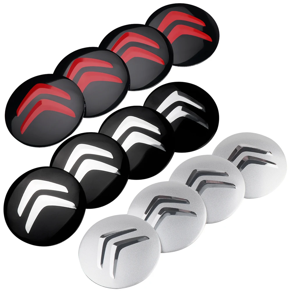 Car Styling 4PCS 56/60mm Car Tire Hub Center Cap Decoration Stickers ...