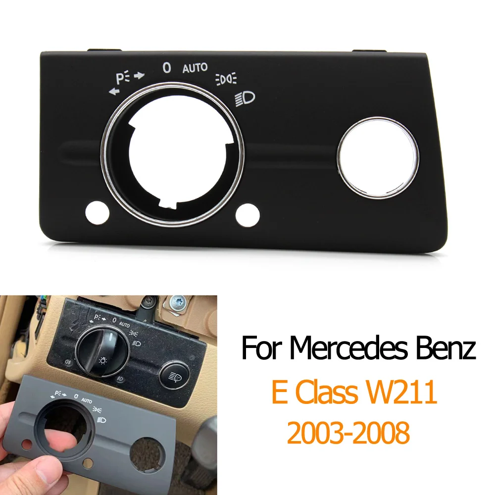 LHD RHD Interior Car Dashboard Headlight Head Lamp Switch Cover Panel ...