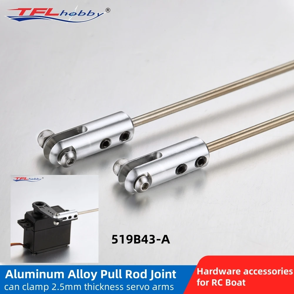 TFL Aluminum Alloy Pull Rod Joint Metal Clamp/Clevis 2.5mm for Servo ...