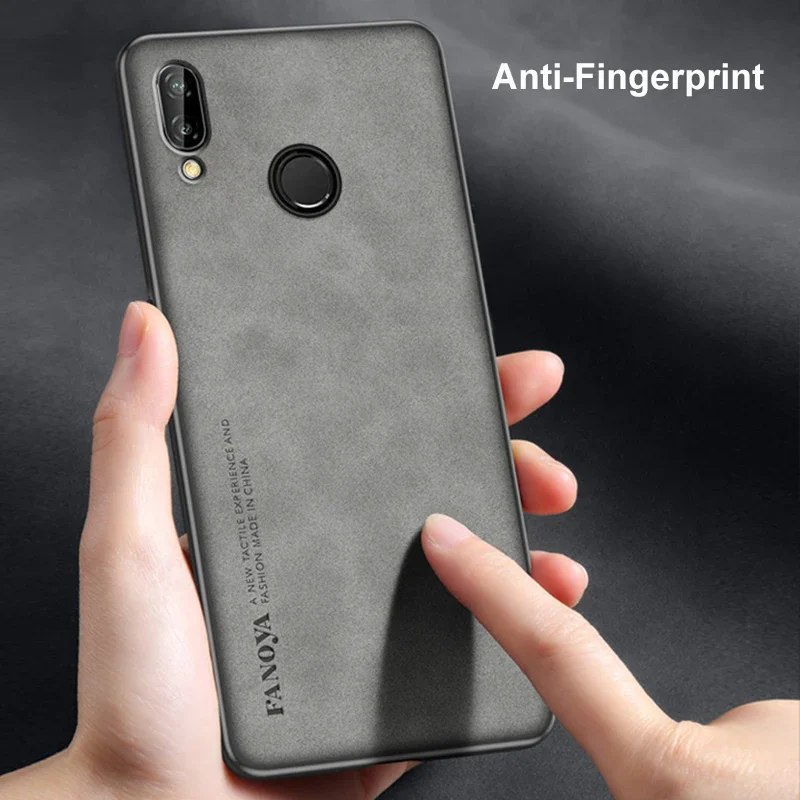 Premium Matte Silicone & PU Leather Protective Phone Case Cover for P ...