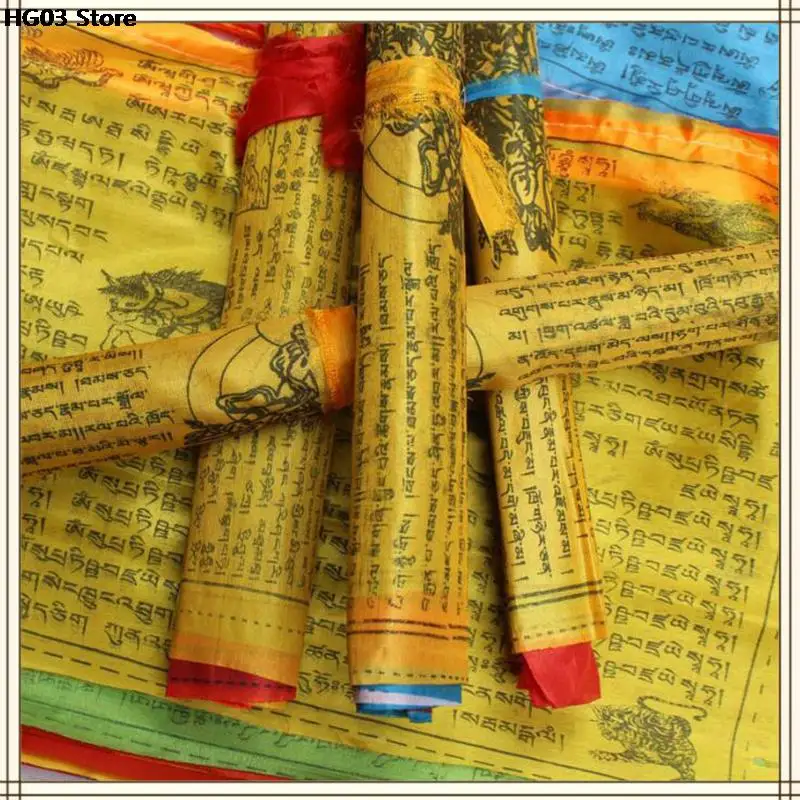 Religious Flags Tibetan Buddhist Supplies Colour Print Prayer Flag ...