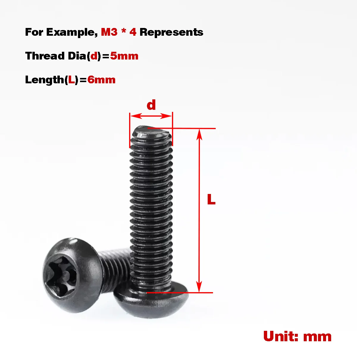 Vis-antivol-de-Torx-d-acier-inoxydable-du-noir-304-boulons-t-te-ronde ...