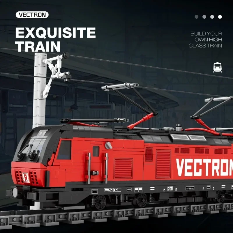 1889PCS Vectron European Electric Passenger Trains Buildings Sets ...