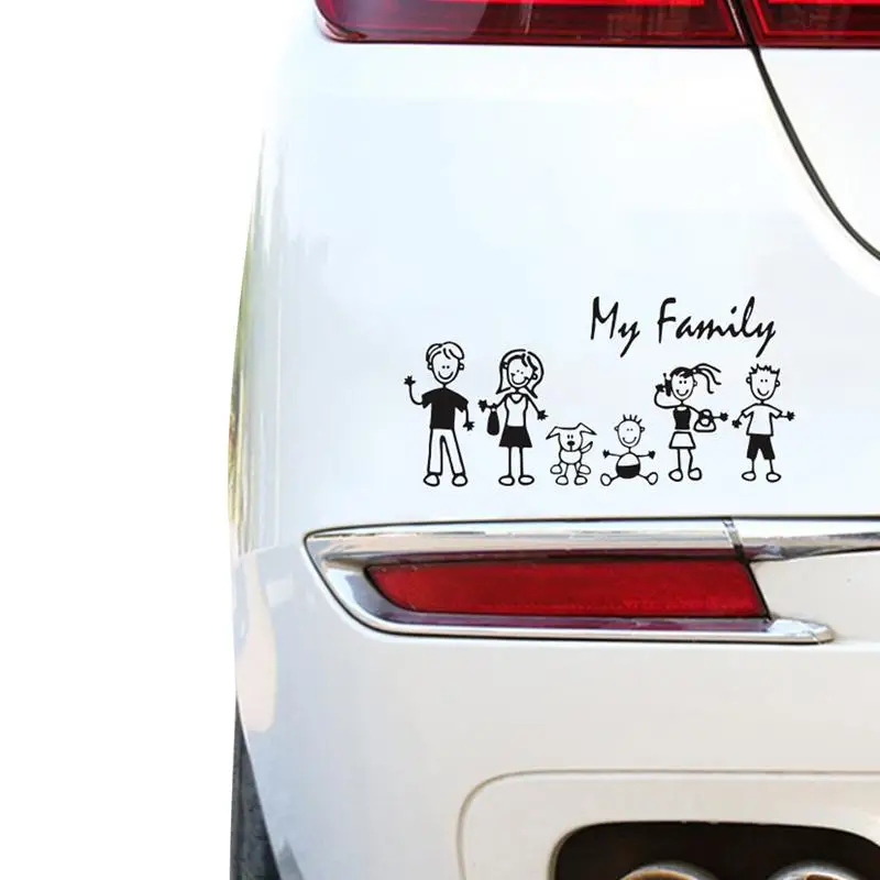Family-Stickers-For-Cars-Family-Car-Decals-Stick-Figure-Family-Car ...
