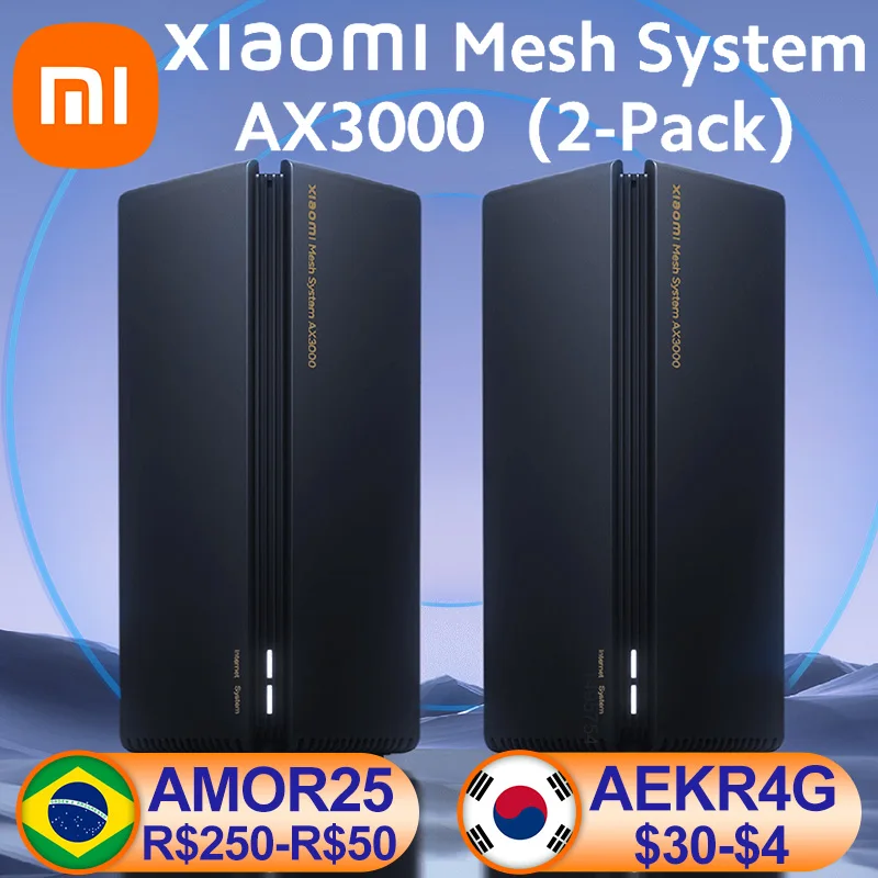 Xiaomi-Mesh-System-AX3000-2-Pack-Global-Version-Wifi-Router-Repeater ...