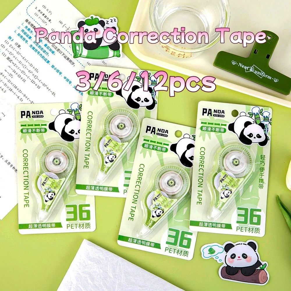 5M Panda Correction Tape Cute High-Capacity Correction Pen for Students ...