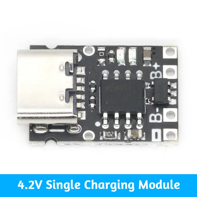 Type-C USB TP4057 1A Lithium Battery Charging Protection Board Module ...