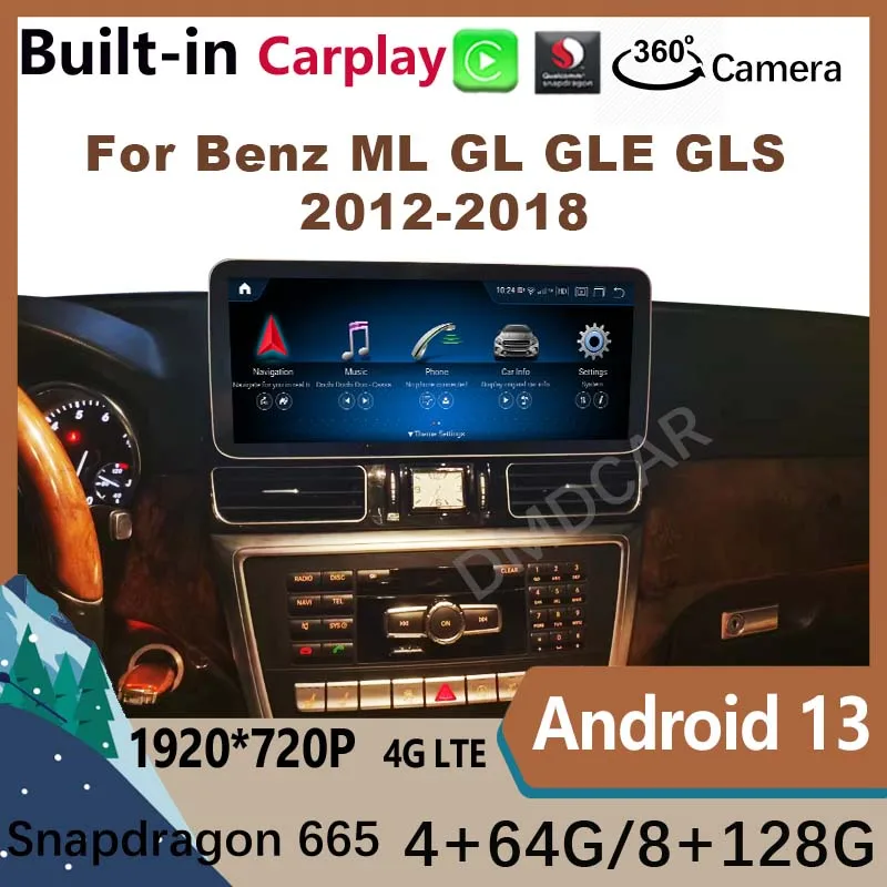 Snapdragon-665-Android-13-GPS-Navigation-4G-Car-Multimedia-Radio-Player ...