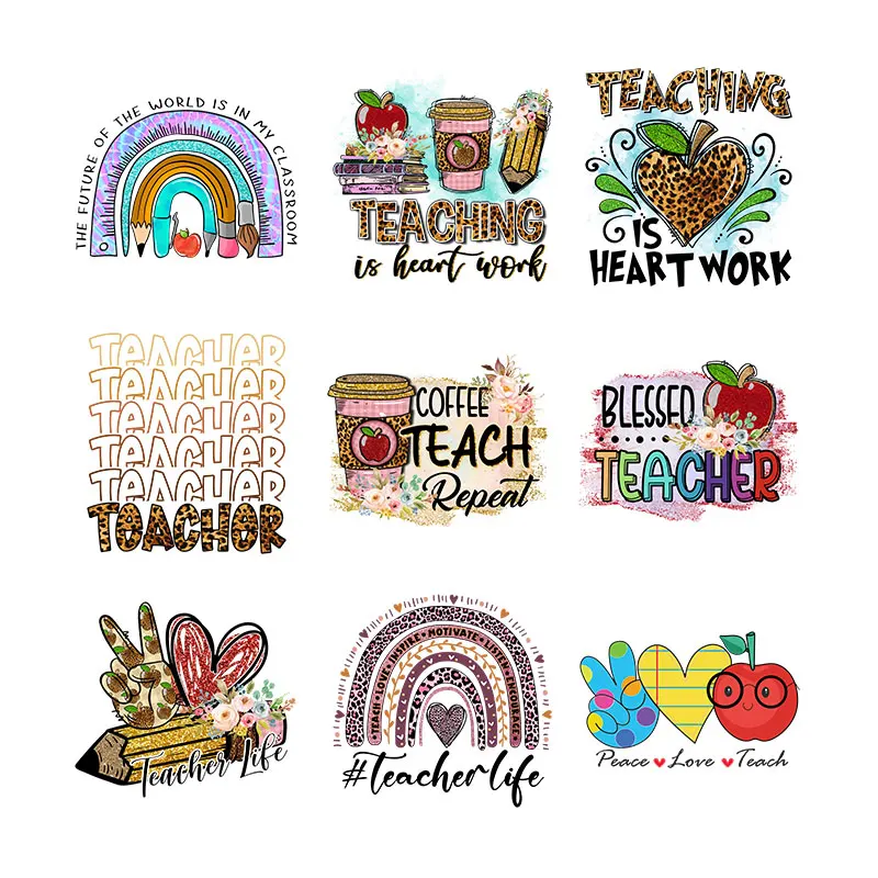 Back-To-School-Themed-Iron-On-Transfer-For-Clothing-Patches-DIY ...