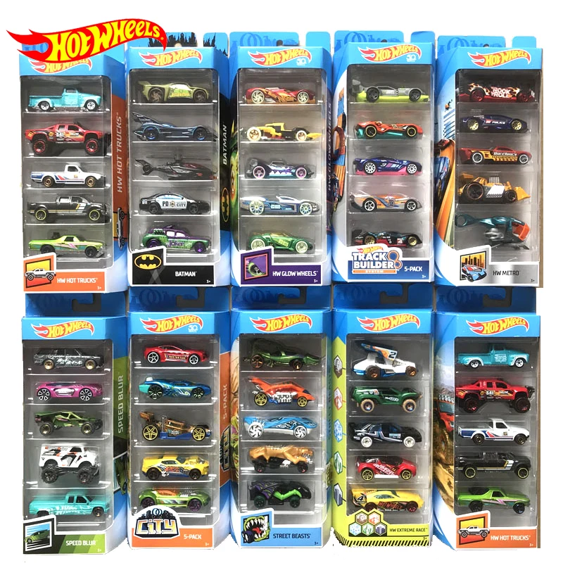 Hot Wheels coche Original para niños, 5 paquetes, fundido a presión, 1: ...