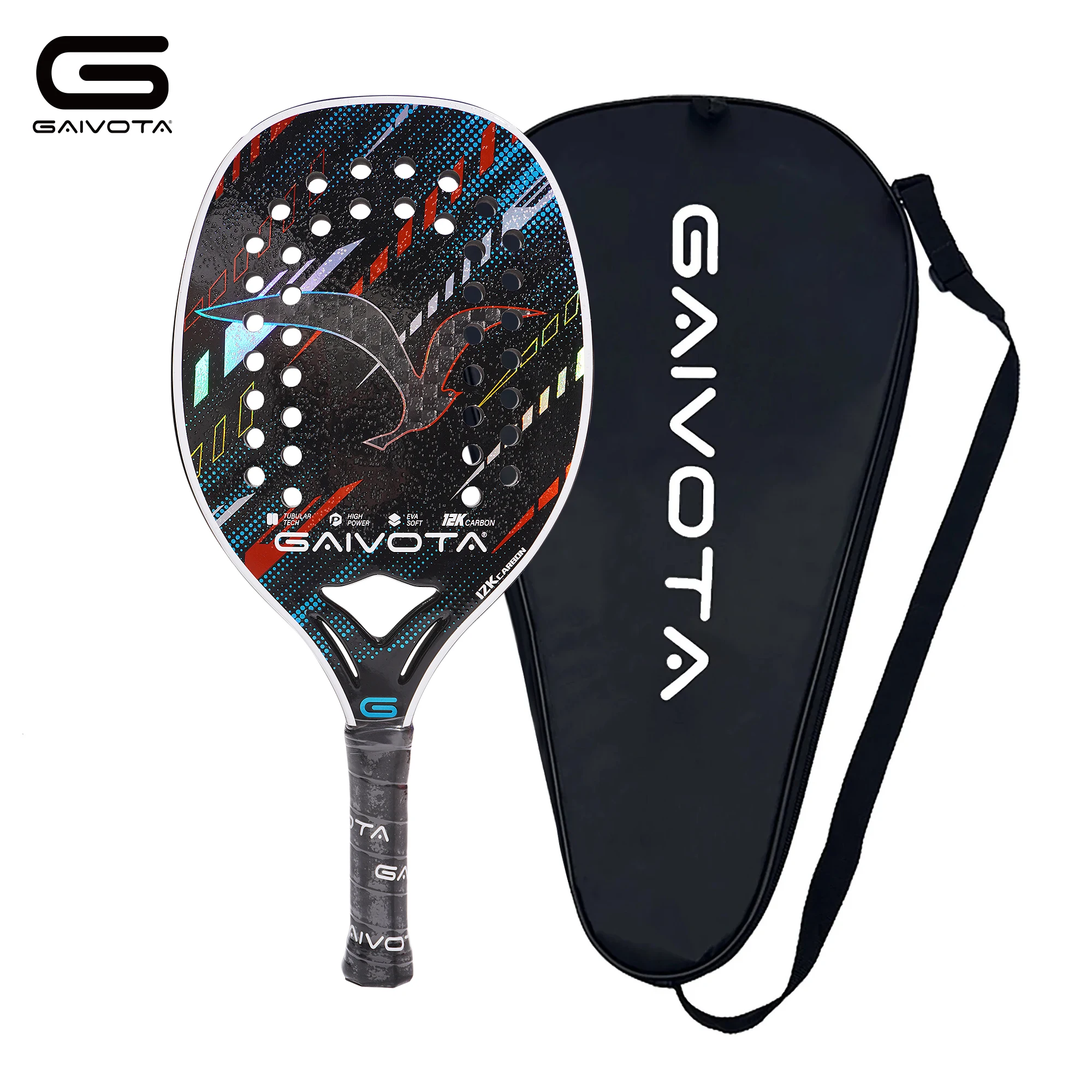 GAIVOTA 2025 12K carbon fiber lightweight beach tennis racket with a ...