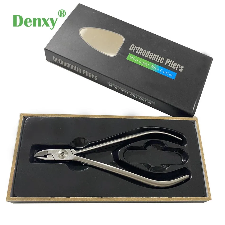 Denxy Dental Orthodontic Pliers Mini Light Wire Cutter Ligature Plier ...