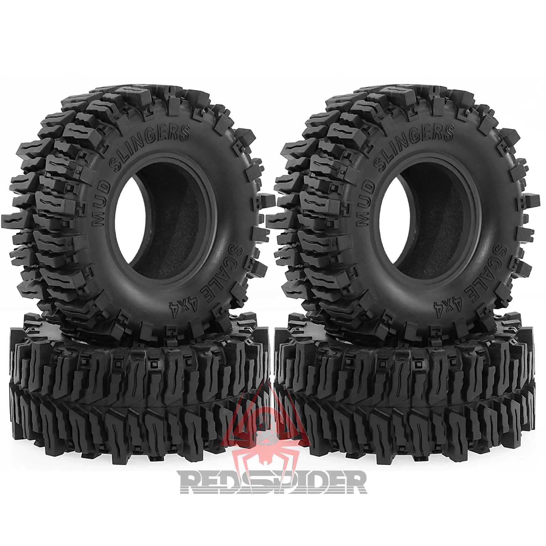 2.2'' Crawler Tires(4pcs) Mud Terrain 2.2 Tires Super Grip Soft Tyre OD ...