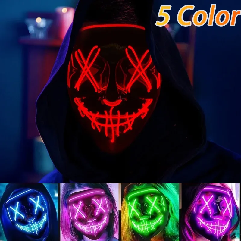 Halloween-Masks-of-Terror-Led-Face-Light-Mask-Scary-Scream-Bright-Mask ...